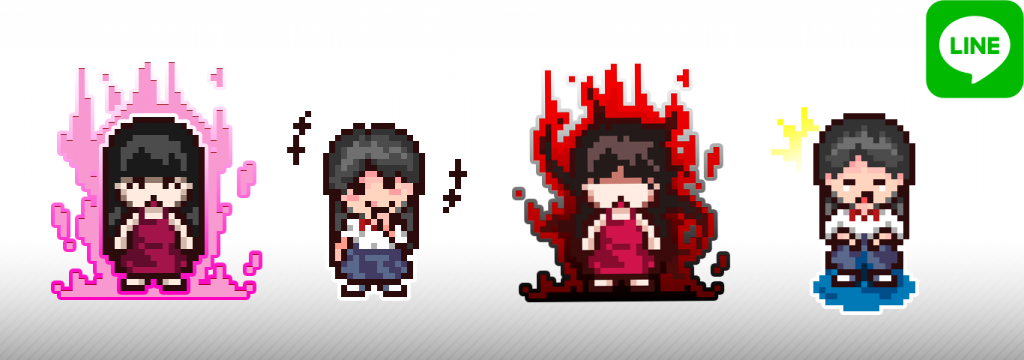 LINE Stickers "Yabatani Girls" on sale! - Yotalien Games